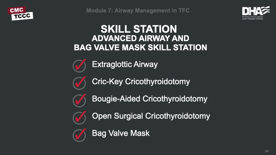 Module 7: Airway Management in TFC