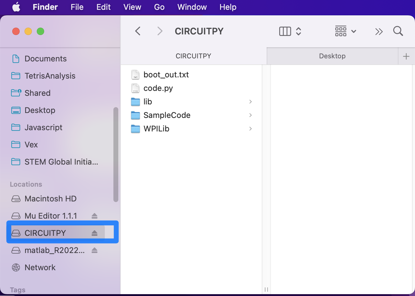 Programming the XRP robot