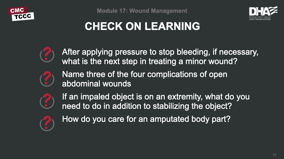 Module 17: Wound Management
