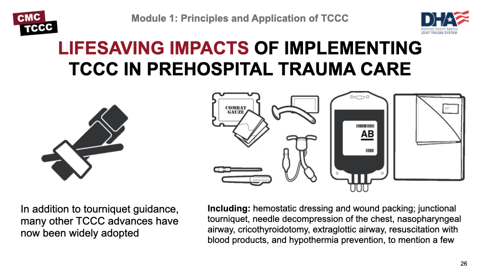 Module 1: Principles and Application of Tactical Combat Casualty Care ...