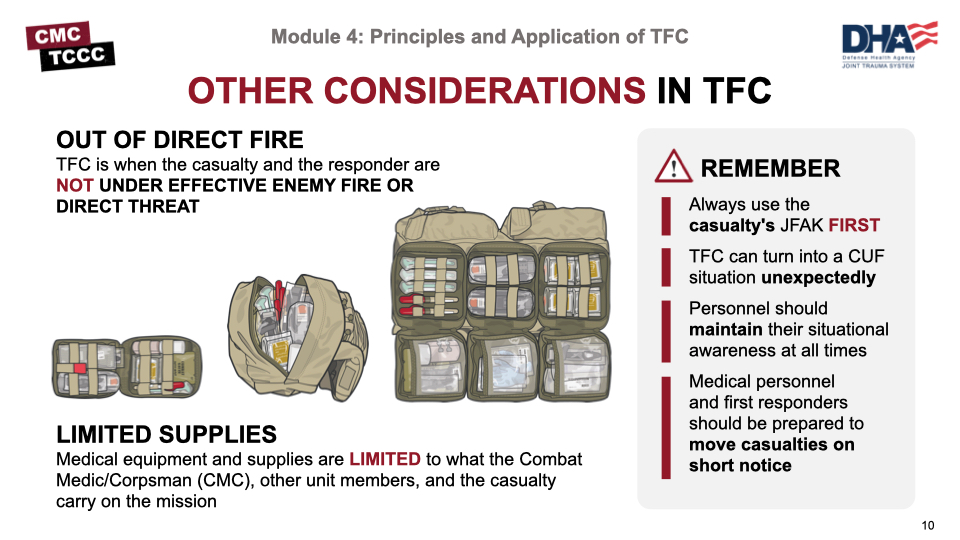 Module 4: Principles and Application of Tactical Field Care (TFC)