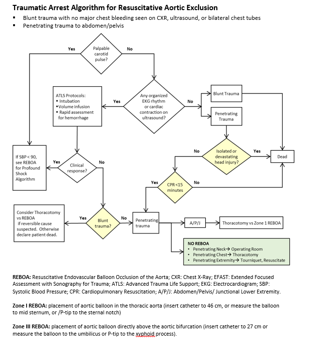 Resuscitative Endovascular Balloon Occlusion of the Aorta (REBOA) for ...