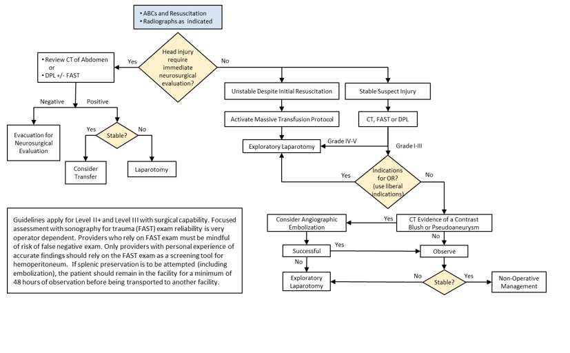 Blunt Abdominal Trauma Algorithm